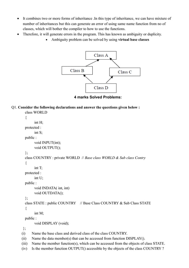 Class XII Computer Science Study Material | DOC | Programming Languages ...