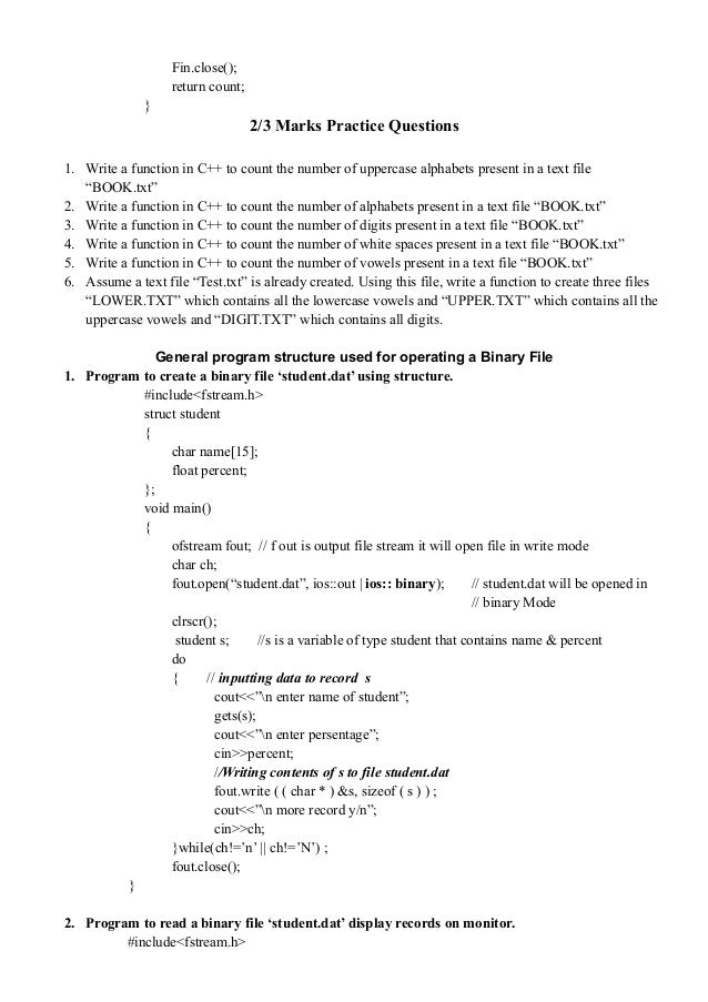 Class XII Computer Science Study Material