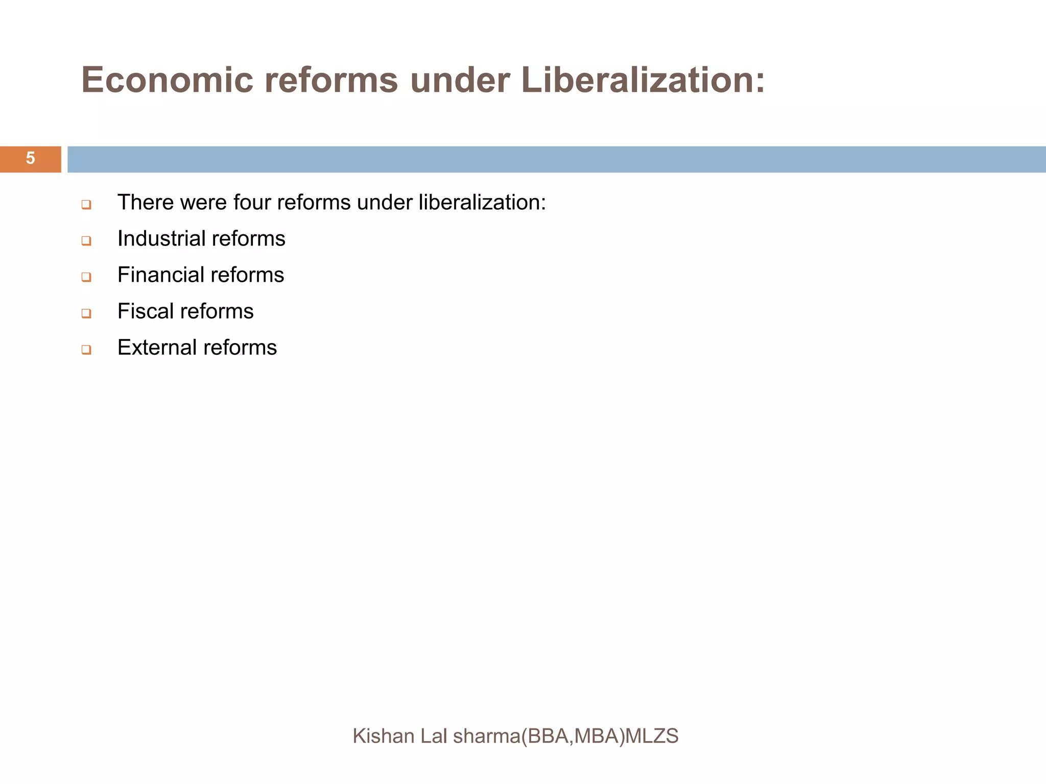New Economic Policy Reform Class XII (Economics) | PPTX
