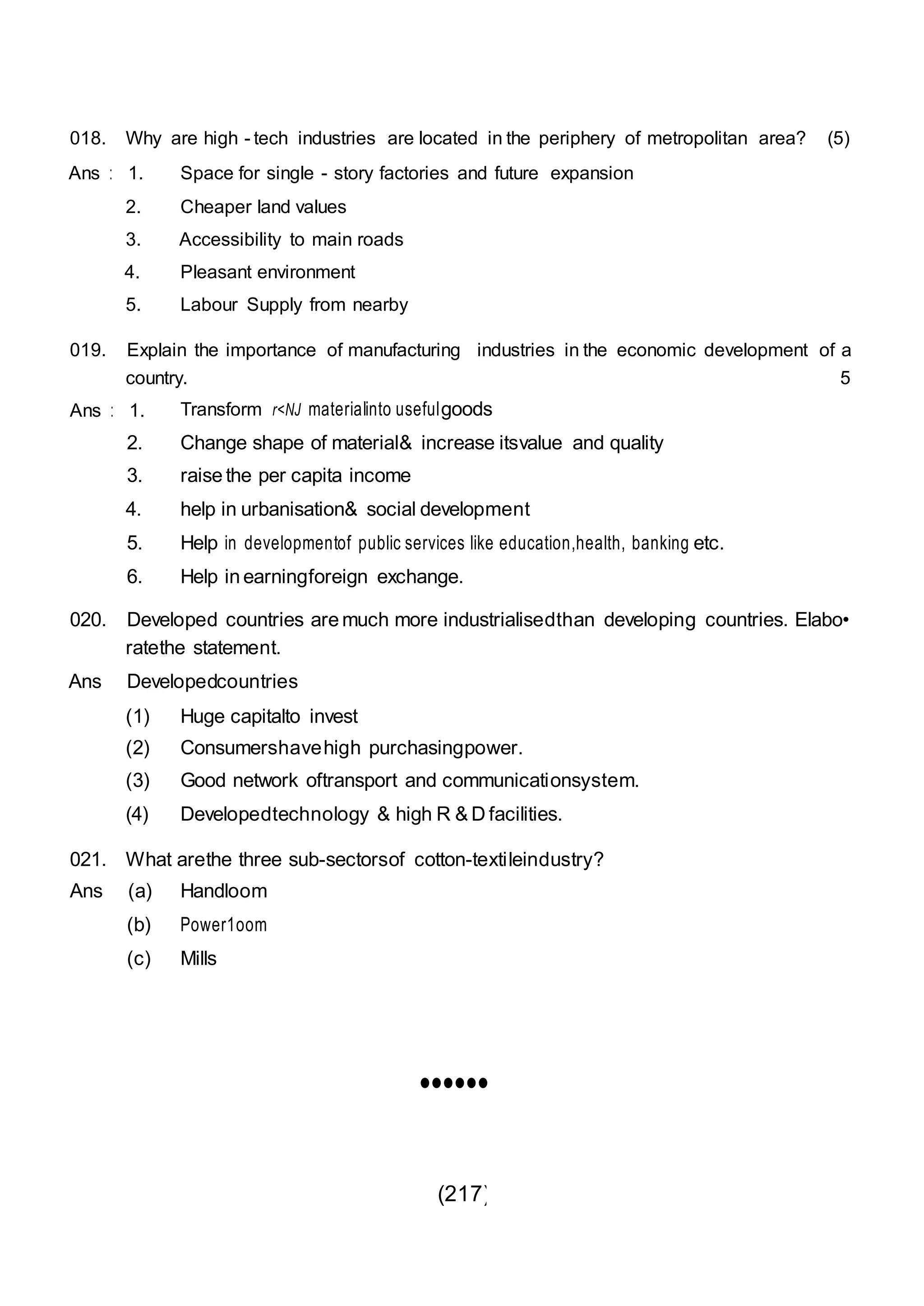 Class XII Geography Study Material | DOCX