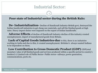 Indian Economy on the Eve Of Independence class XII | PPTX