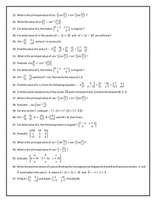 Class XII Mathematics long assignment | DOCX