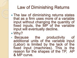 Production Functionand Law of Variable Proportion | PPT