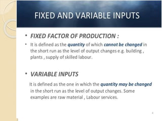 Production Functionand Law of Variable Proportion | PPT
