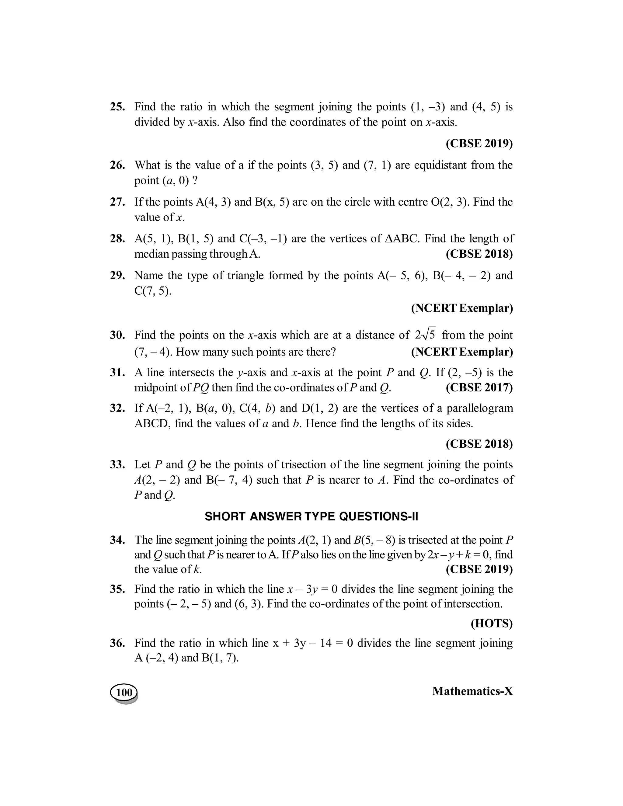 CLASS X MATHS SUPPORT MATERIAL 2023-24 BY DIRECTORATE OF EDUCATION ...