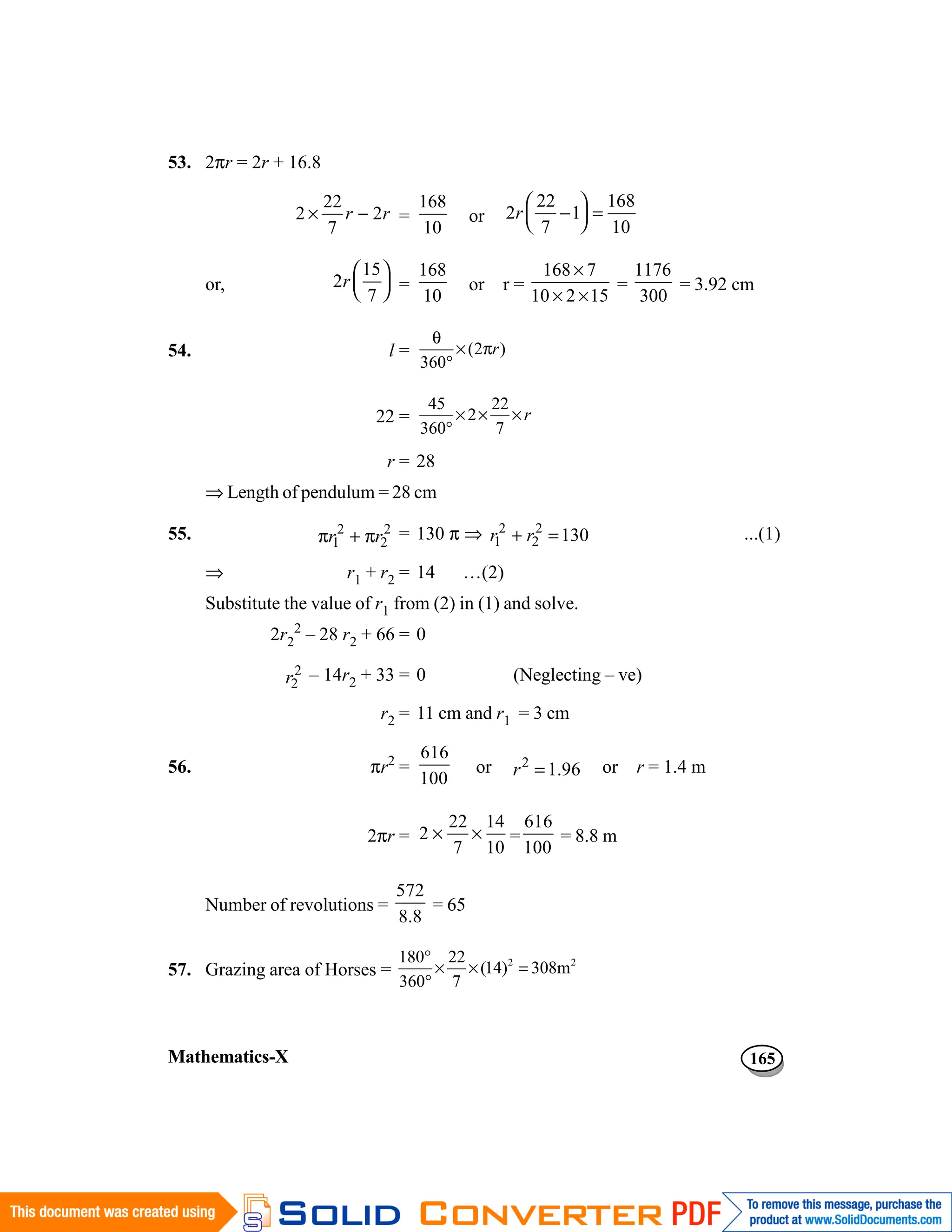CLASS X MATHS SUPPORT MATERIAL 2023-24 BY DIRECTORATE OF EDUCATION ...