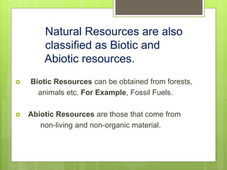 Class 10 science ch 16 management of natural resources in ppt | PPTX