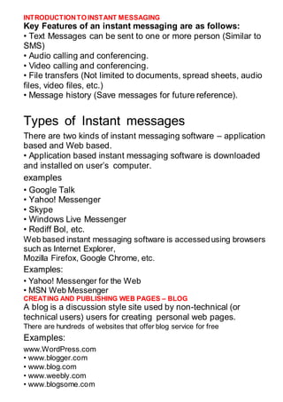 COMPUTERS CLASS X FUNCTIONAL ENGLISH AND WEB APPLICATIONS | DOCX