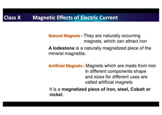 Class x physics magnetic effects of electric current lecture 01 (2) | PDF