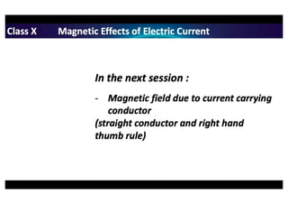 Class x physics magnetic effects of electric current lecture 02 (2) | PPT