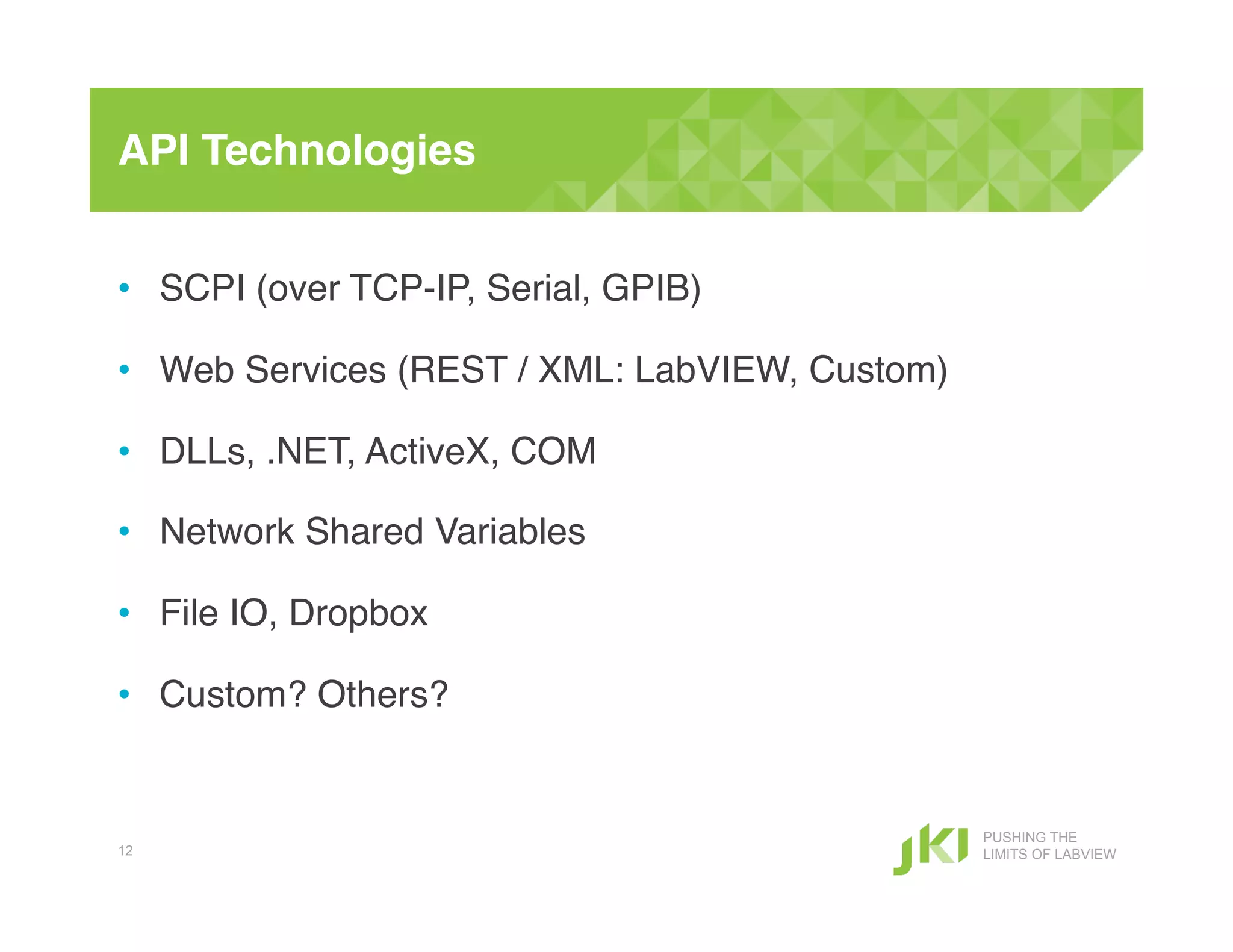 Cla Summit 2013 Connecting Labview To Everything Else Ppt