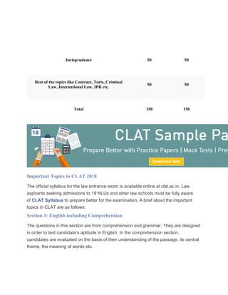 Clat 2018 | PDF
