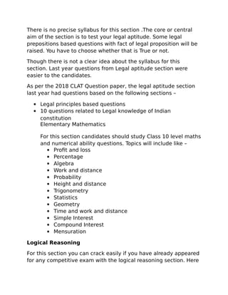 CLAT 2019 Exam Details | PDF