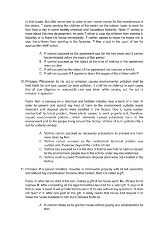 Clat legal aptitude questions with answers | PDF