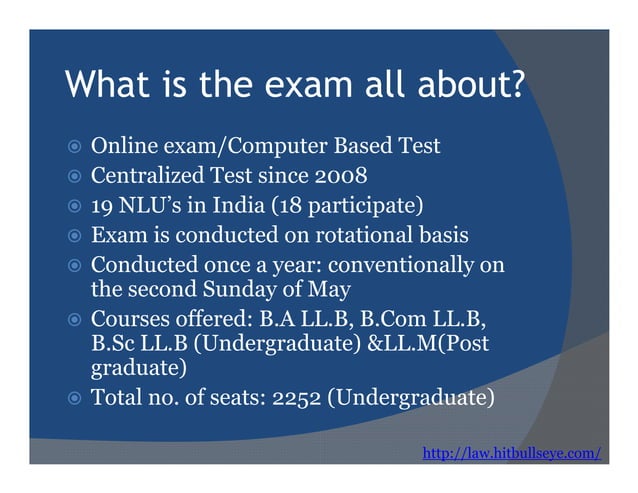 CLAT Entrance Exam Pattern and Syllabus | PPT