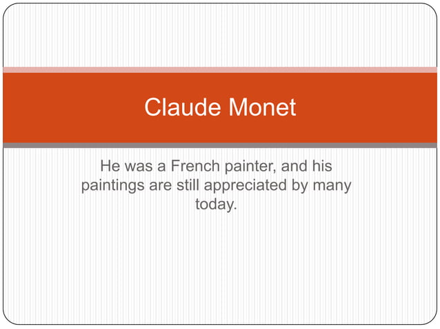 Claude monet | PPT