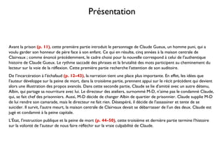 Claude Gueux : analyse (Copyright : Pierre-Louis Delauney) | PPT