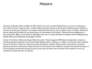 Claude Gueux : analyse (Copyright : Pierre-Louis Delauney) | PPT