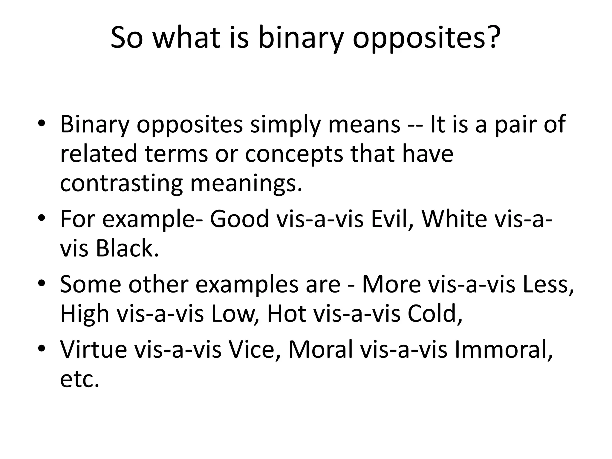 Claude levi strauss binary opposites | PPTX