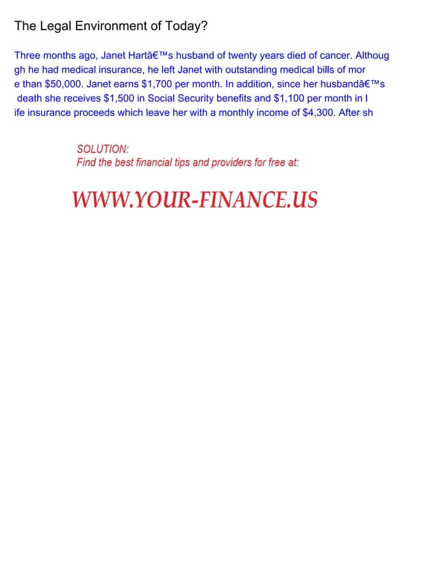The Legal Environment of Today? | PDF