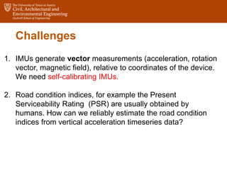 IMU-Based Road Condition Monitoring | PPTX