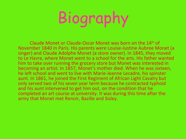 Claude monet | PPT