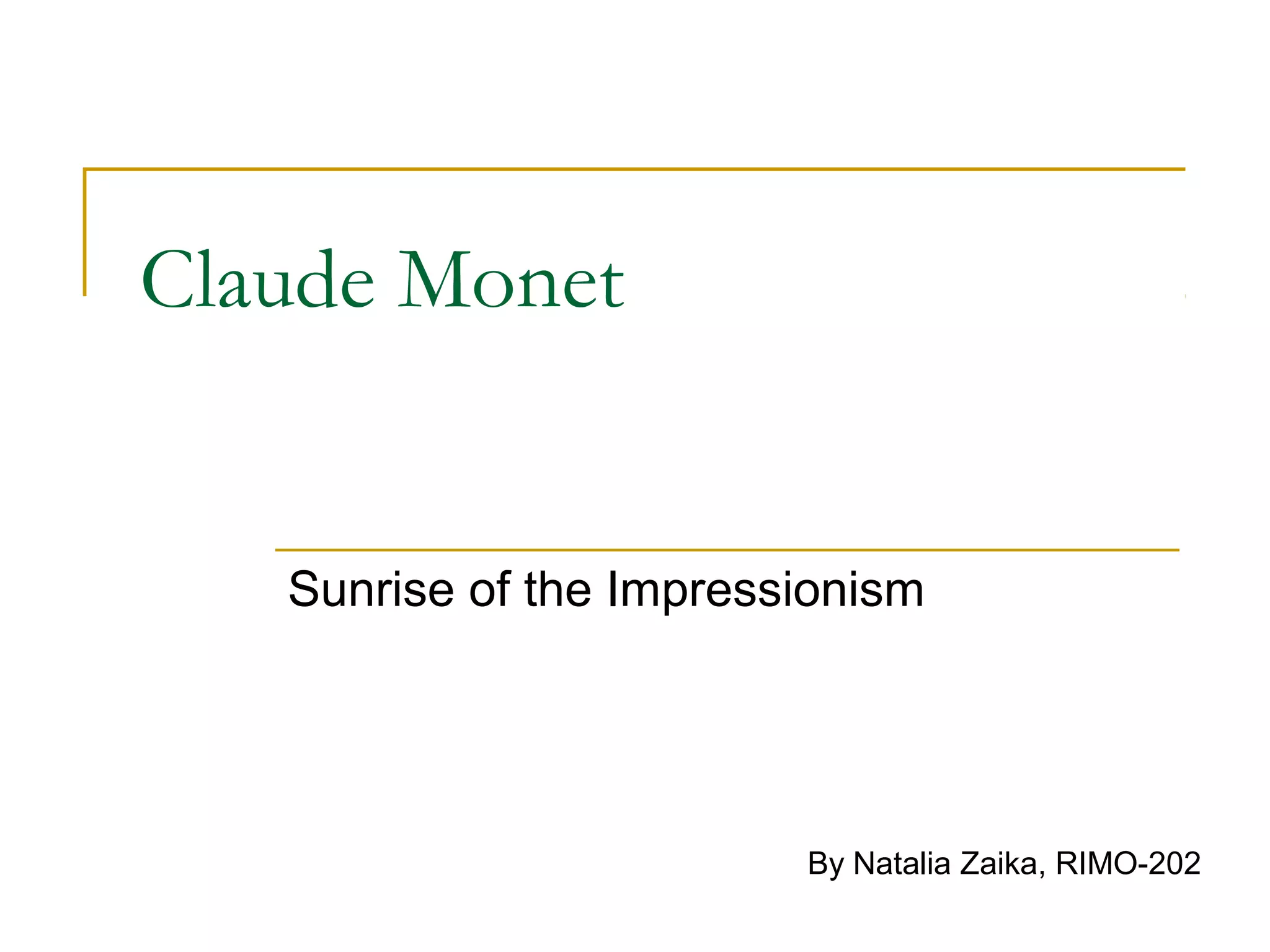 Claude Monet | PPT