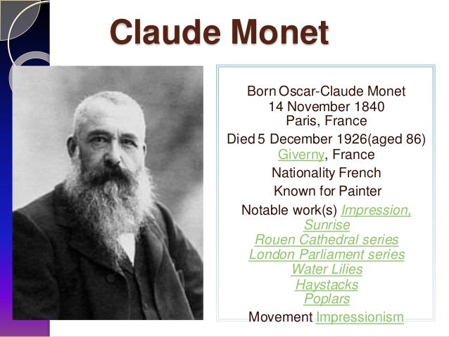 Claude monet