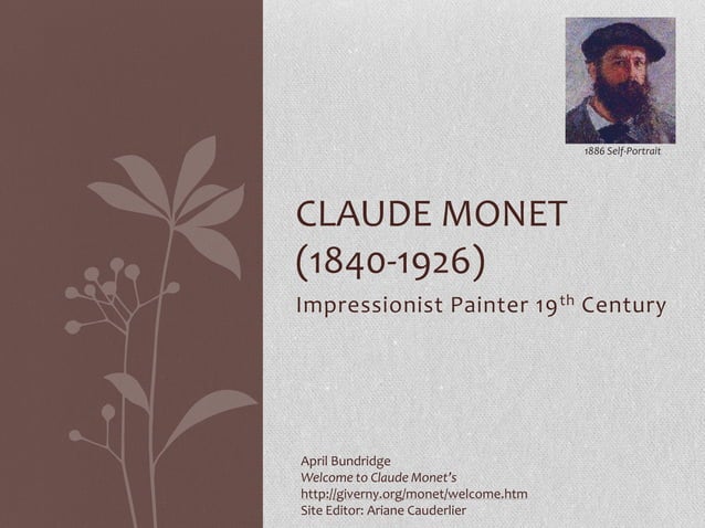 Claude Monet (1840 1926) | PPTX