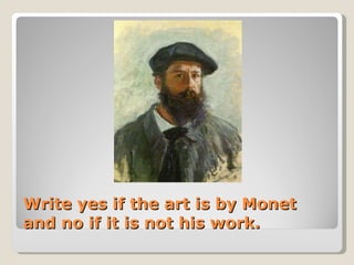 Claude Monet Art Identification | PPT