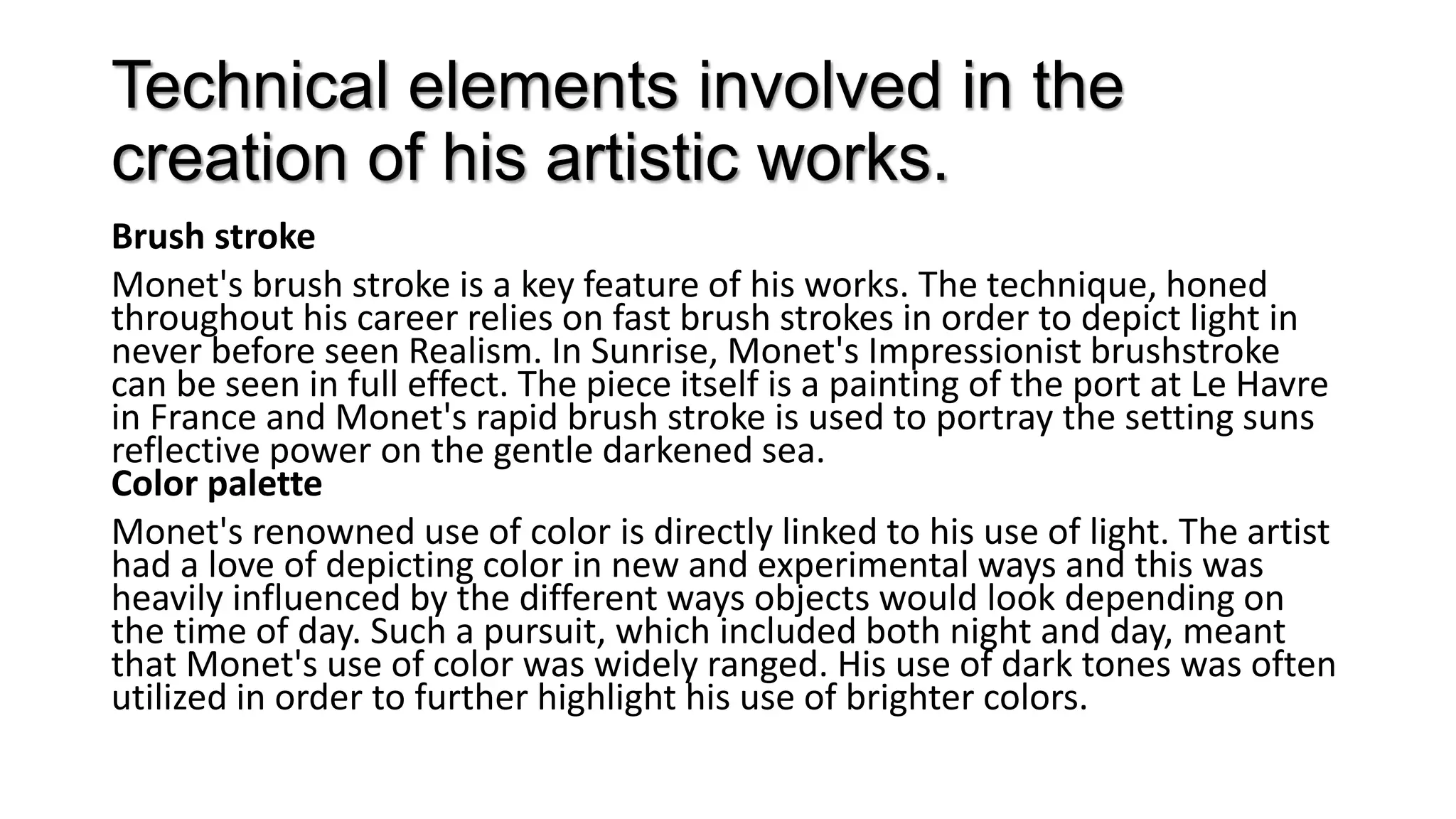 Claude monet ppt (2) | PPTX | Painting | Arts and Crafts