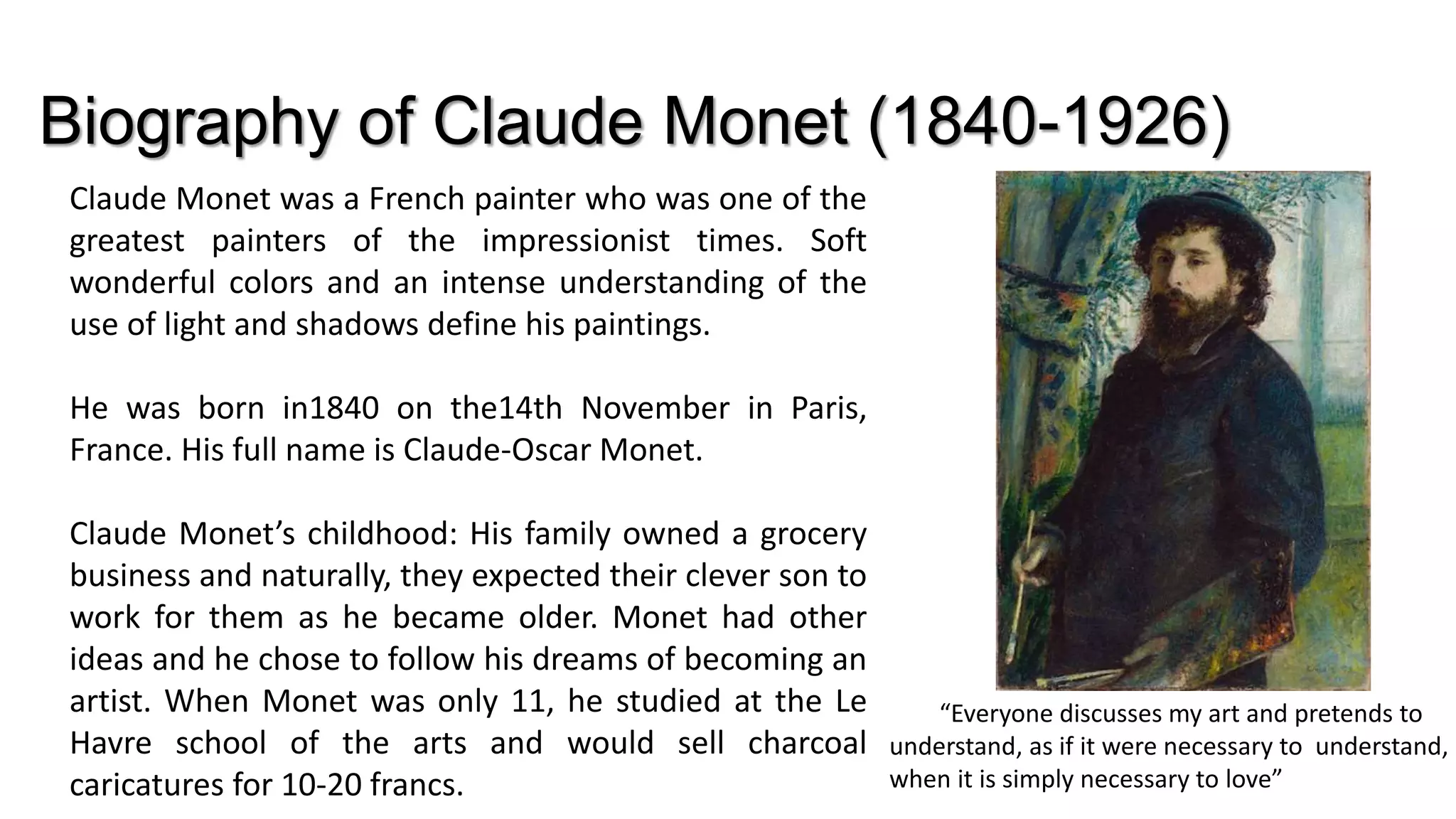 Claude monet ppt (2) | PPTX