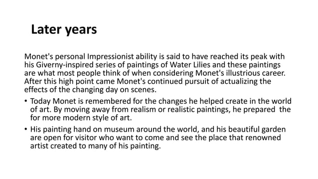 Claude monet ppt (2) | PPT