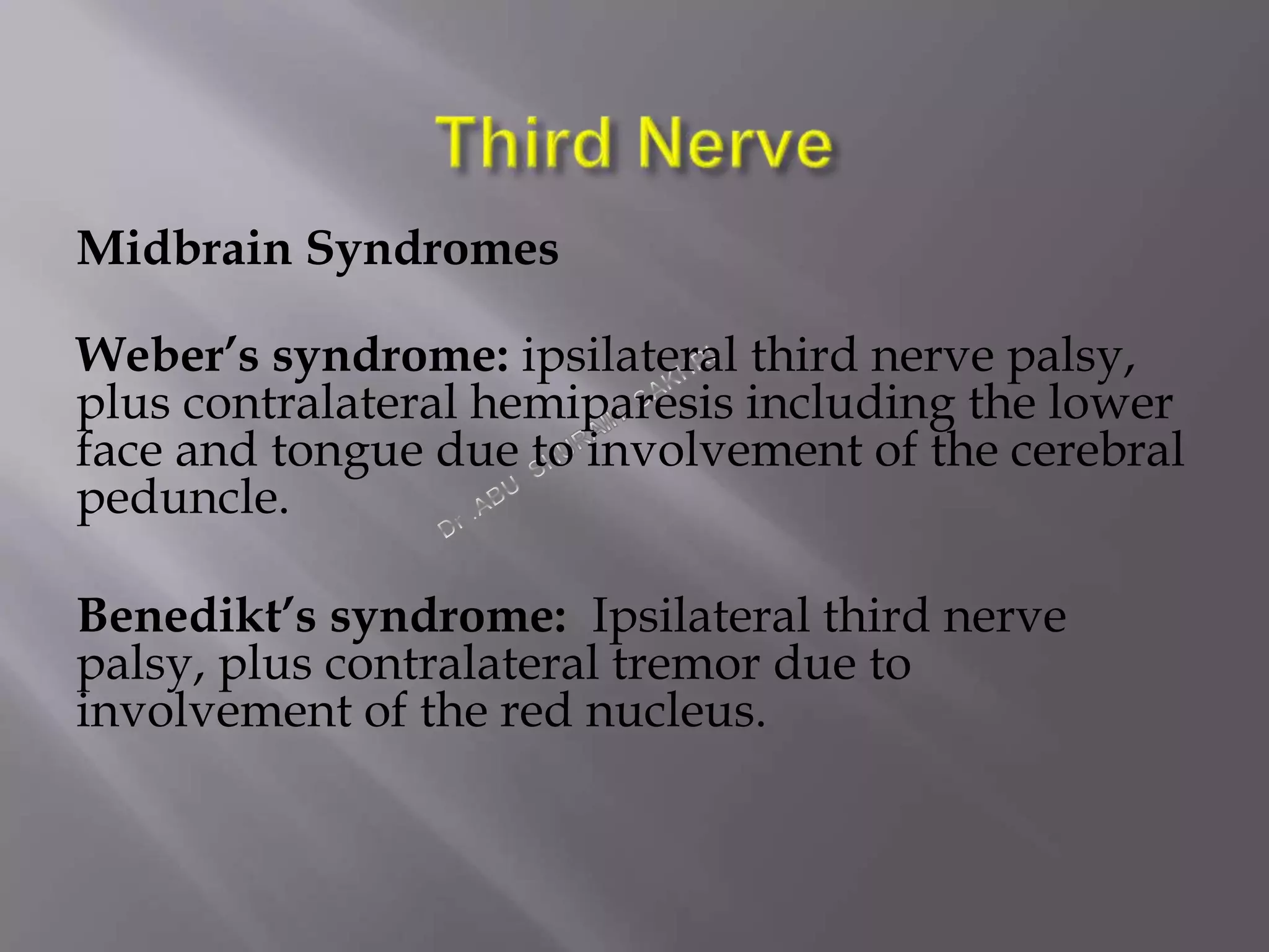 Claudes syndrome | PPT