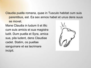 Claudia et mus petrus 2 | PPTX