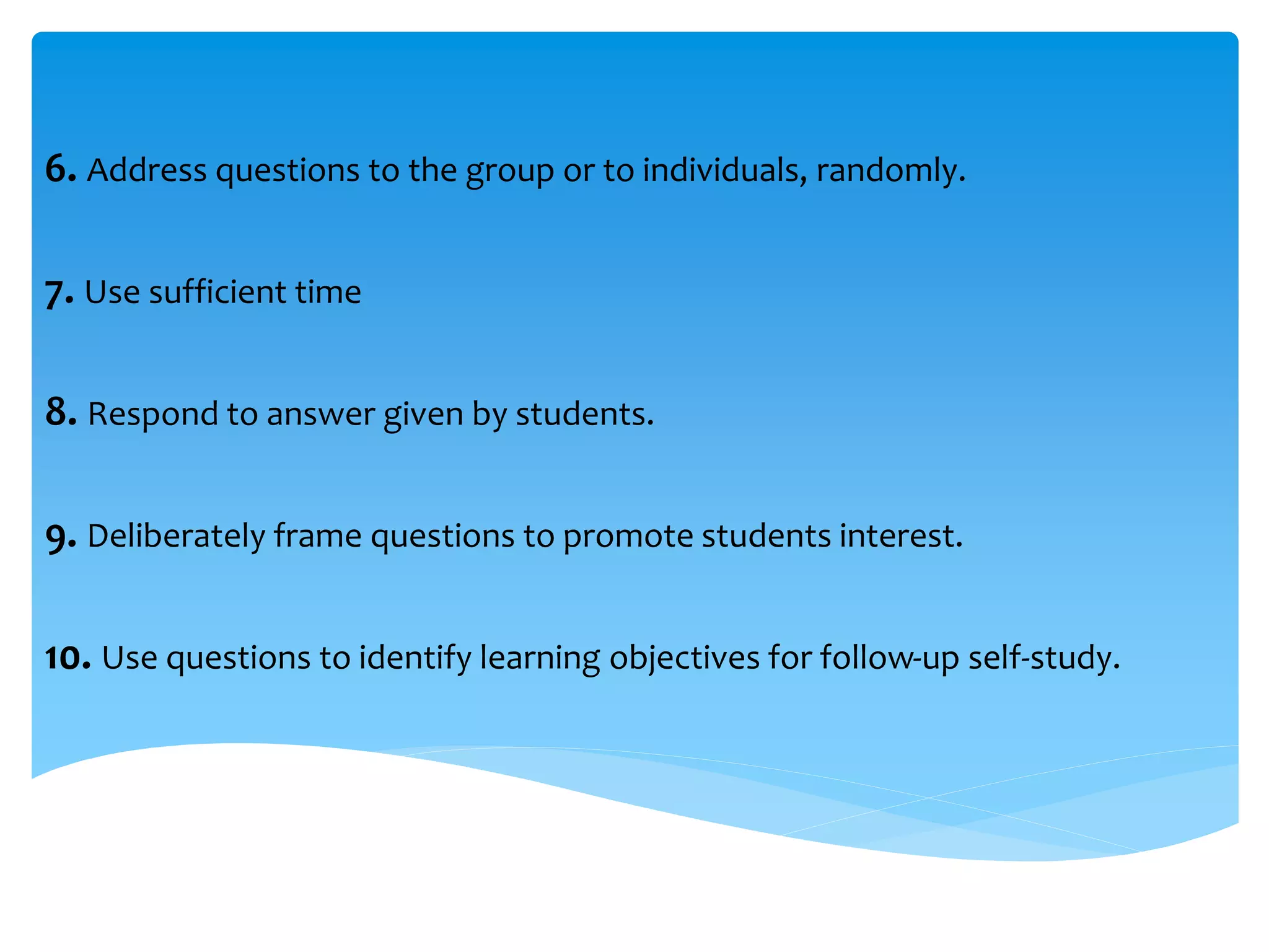 THE ART OF QUESTIONING | PPTX