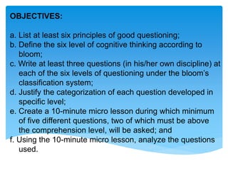 THE ART OF QUESTIONING | PPTX