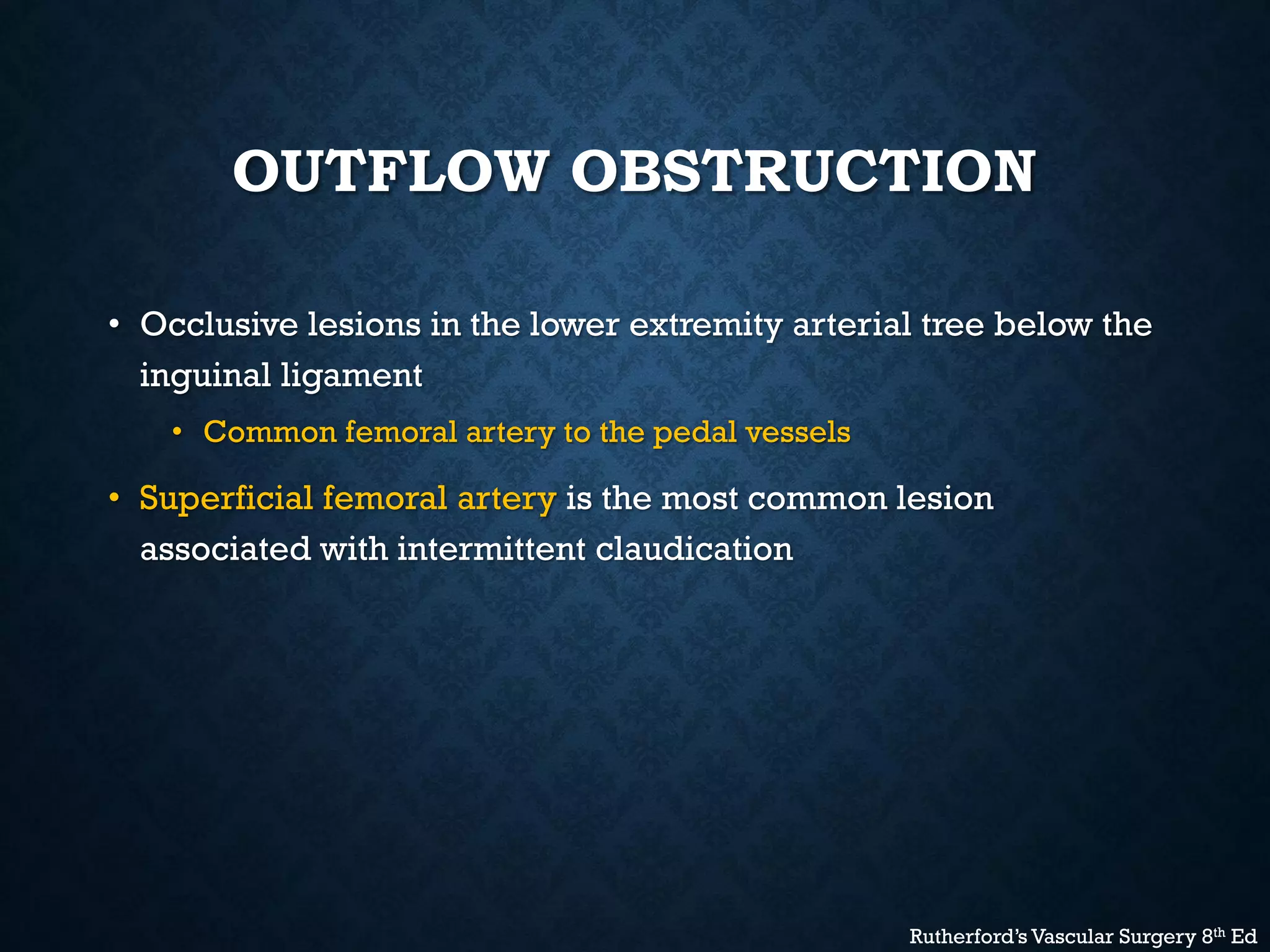 Topic of Vascular Claudication | PDF