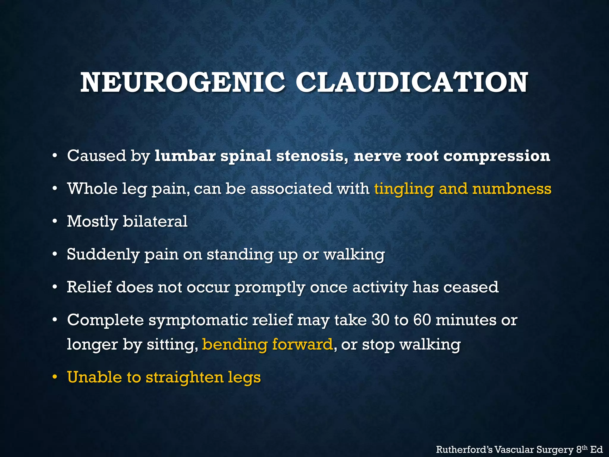 Topic of Vascular Claudication | PDF