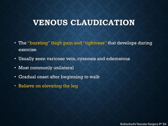 Topic of Vascular Claudication | PDF