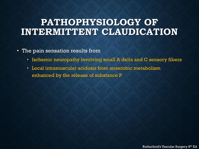 Topic of Vascular Claudication | PDF