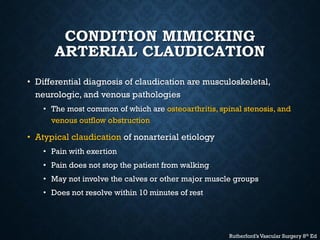 Topic of Vascular Claudication | PDF