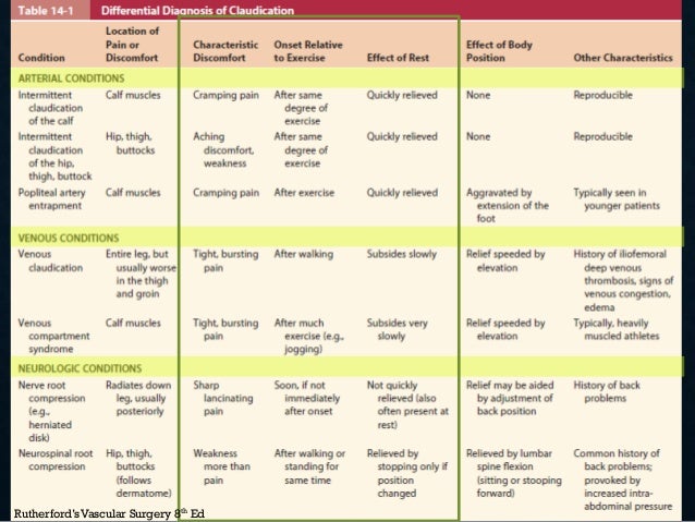 Topic of Vascular Claudication