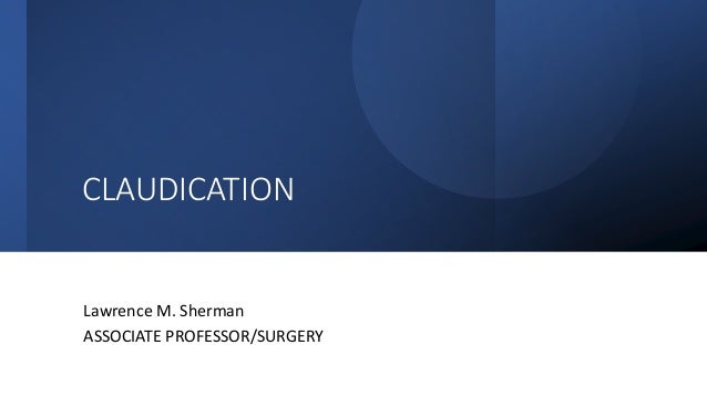 CLAUDICATION.pptx
