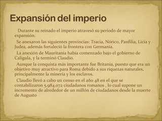 Tiberio Claudio César Augusto Germánico | PPT