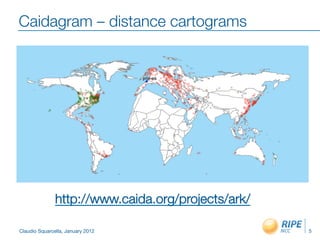 Visualizing RIPE data: Caidagram, VisualK, BGPlay | PPT