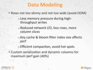 Cassandra Summit 2014: Cassandra in Large Scale Enterprise Grade xPatterns Deployments | PPT