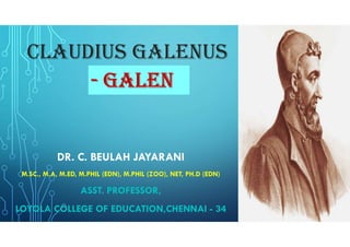 Claudius galenus galen | PDF | Blood Disorders | Diseases and Conditions