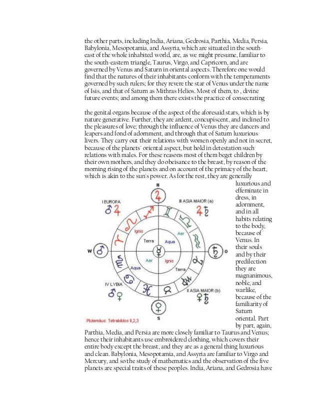 Claudius ptolemy tetrabiblos
