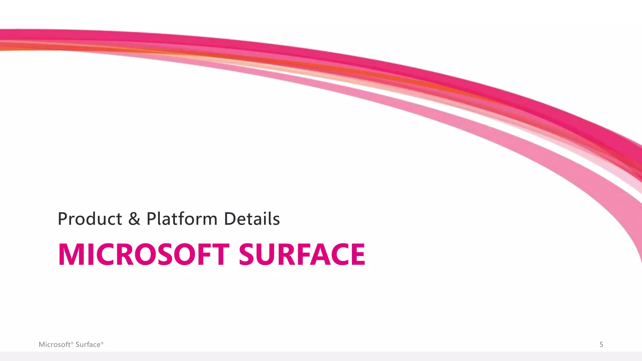 Microsoft Surface v2 product platform details | PPTX